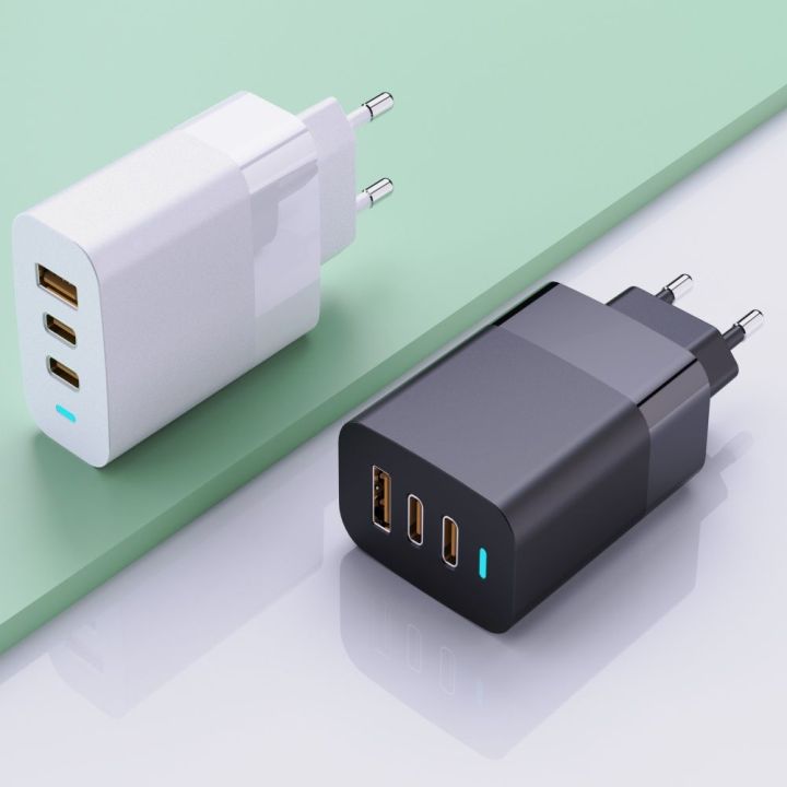 LE USB Type-C Charger 65W Fast Charger USB A Multi Interface Charging ...
