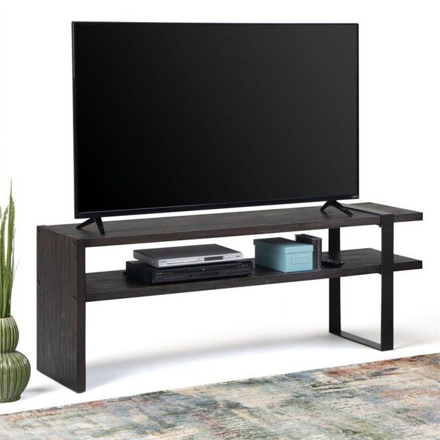 Open Shelving TV Stand: Versatile TV Unit with Wooden TV Console Table ...