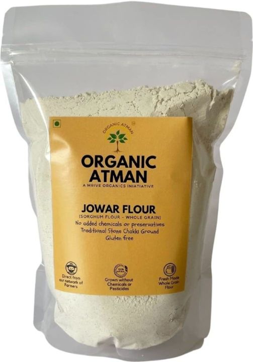organic atman Jowar Atta Stoneground Daily Fresh Flour Gluten Free Desi ...