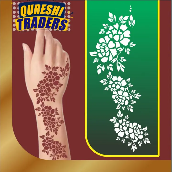 Mehndi stickers Mehndi papers Mehndi designs (1 Pc) | Daraz.pk