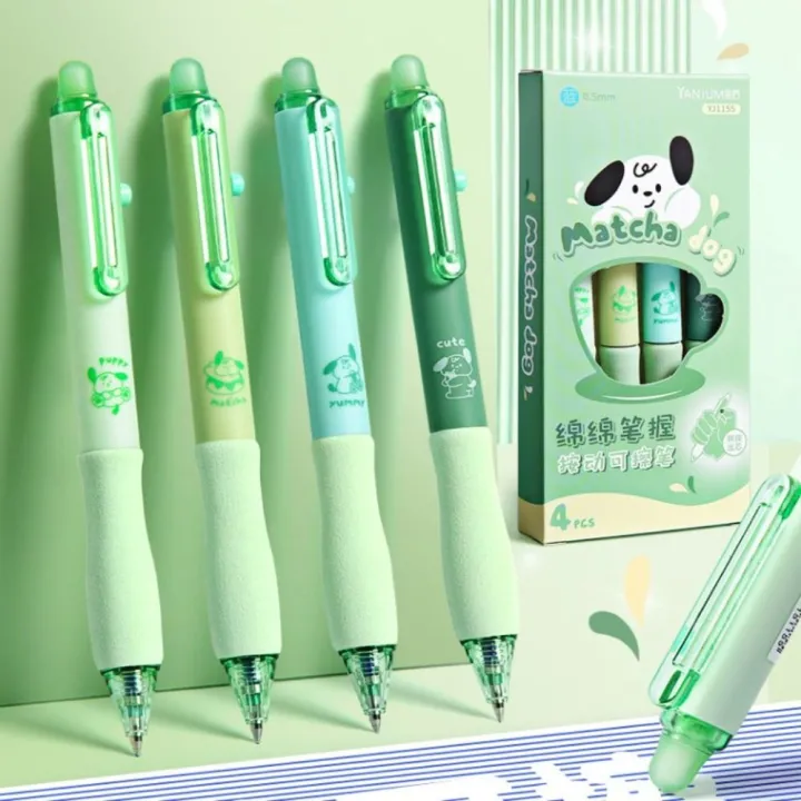 Creative Aesthetic Thermal Eraser Pen Black Blue Ink Cute Erasable Gel ...