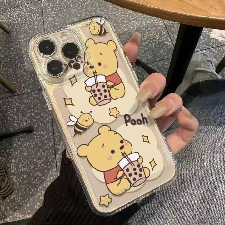 Cute Funny Cartoon Winnie Bear Shockproof Casing for Infinix HOT 50 Pro ...