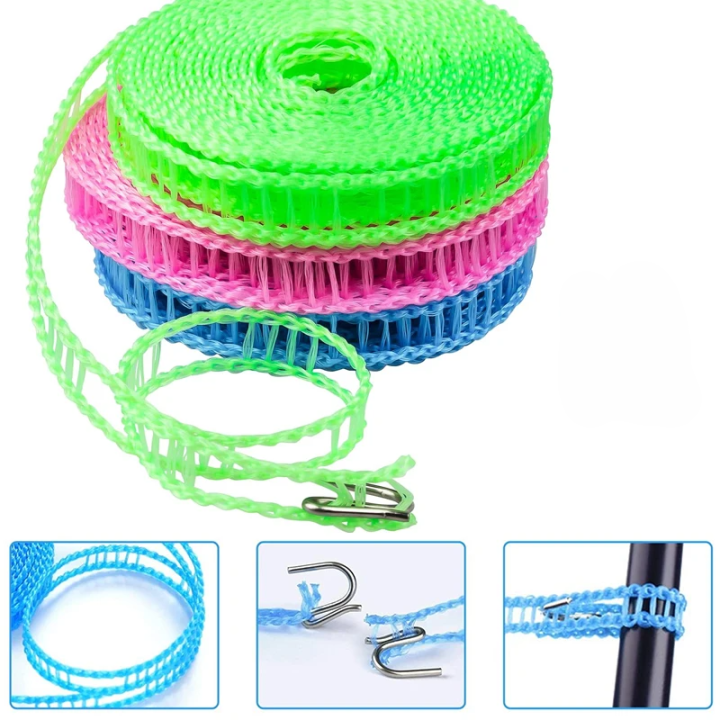 Durable Windproof Clothesline 5M | Heavy-Duty Non-Slip Laundry Drying ...