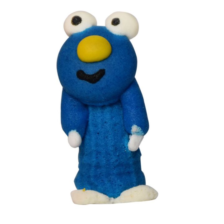 Mini Cookie Monster Cartoon Edible Fondant Toy (Position 2) | Daraz.pk