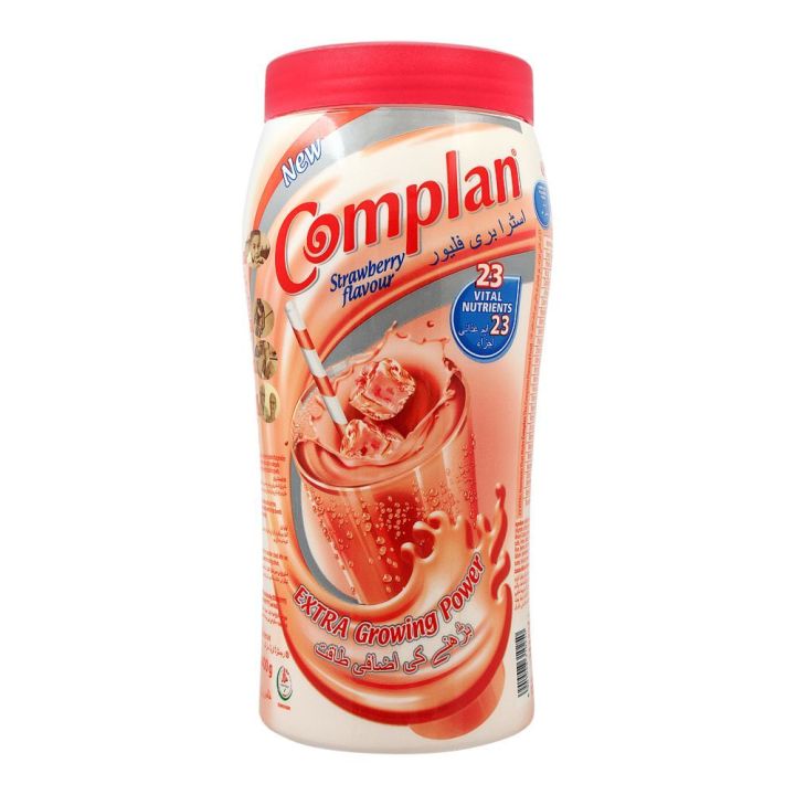 "COMPLAN Strawberry Nutrition Powder –Now in 400gm Jar | Delicious ...