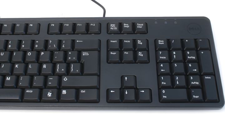 Premium Imported Dell KB212-B Slim Design USB Wired Keyboard: Enhance ...