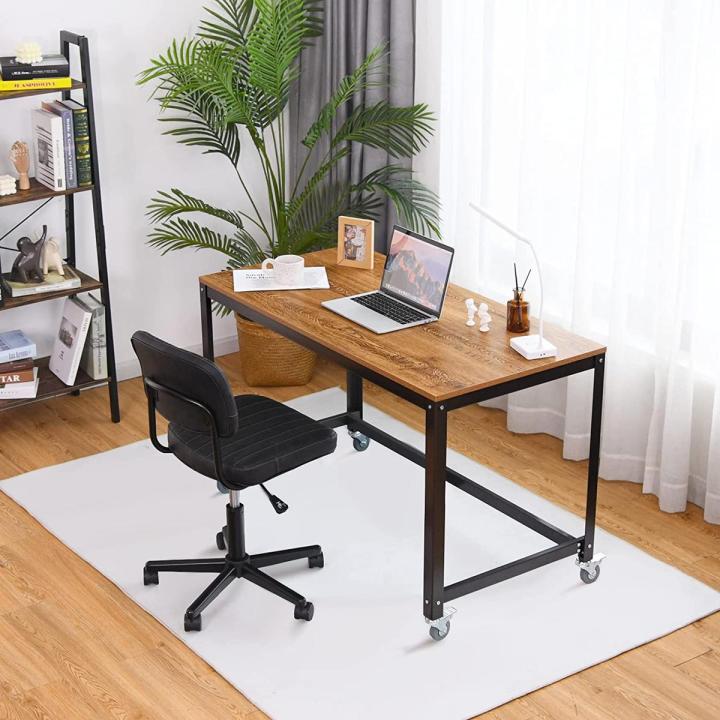 Computer Desk, Simple Style Rolling Home Office Desk Study Table ...