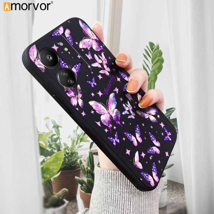 AMORVOR for Redmi 13C Xiaomi Poco C65 Back Cover Cartoon Colorful ...