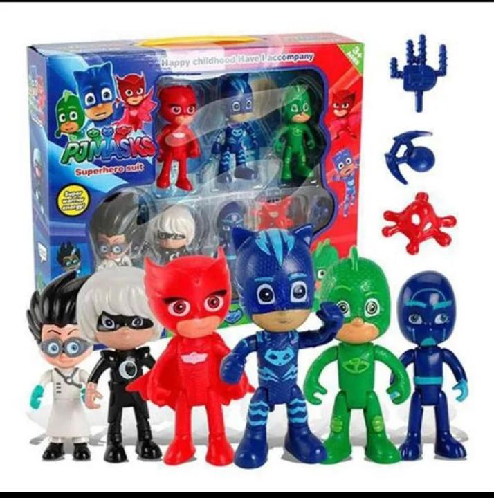 PJ Masks 6 Action Figures and Accessories Set | Daraz.pk