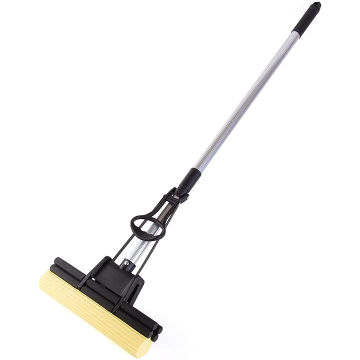 PVA Extendable Mop Double Roller Sponge Foam Rubber Mop Floor Super ...