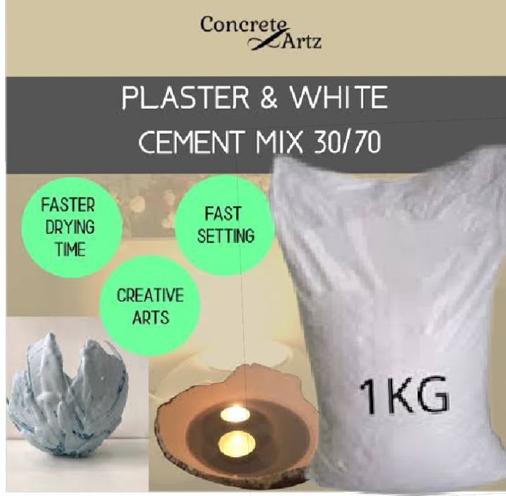 1KG Mixture of white cement and plaster of Paris | Daraz.pk
