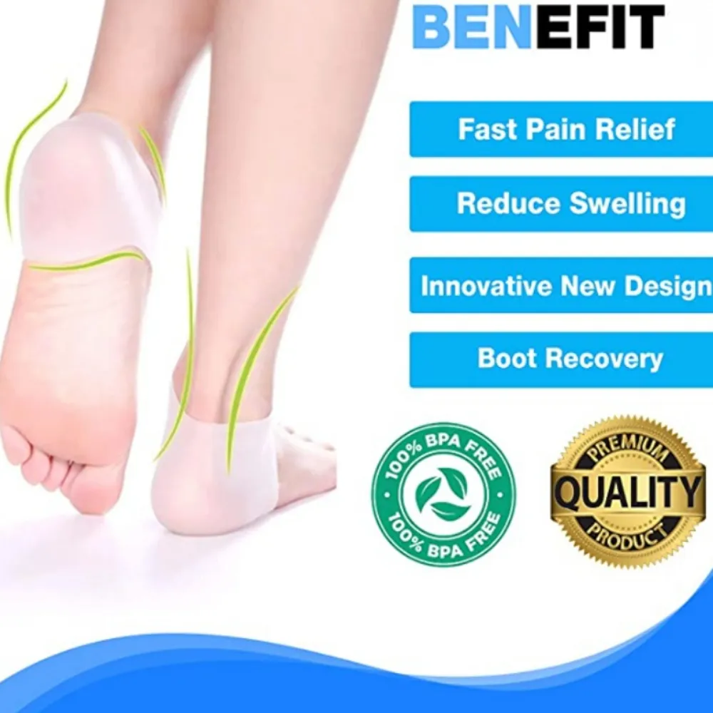 Kamaal Gadgets —Silicone Gel Heel Pad Socks for Pain Relief | Full Foot ...