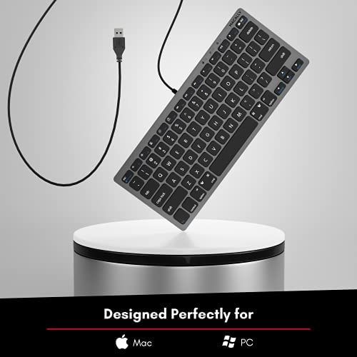 Wired Cable USB Backlit Keyboard 78 Keys Standard USB 2.0 Port Scissor ...