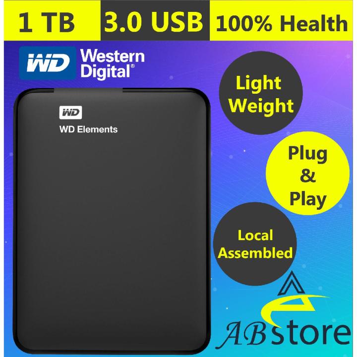 WD 1TB External HARD DRIVE Western Digital Element 1 TB Portable HARD DISK DRIVE 1 TERA BYTE FOR ...