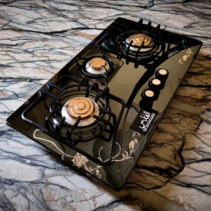 BK Jee 3 Burner Heavy Stainless Steel Hob STOVE With Heat Protector ...