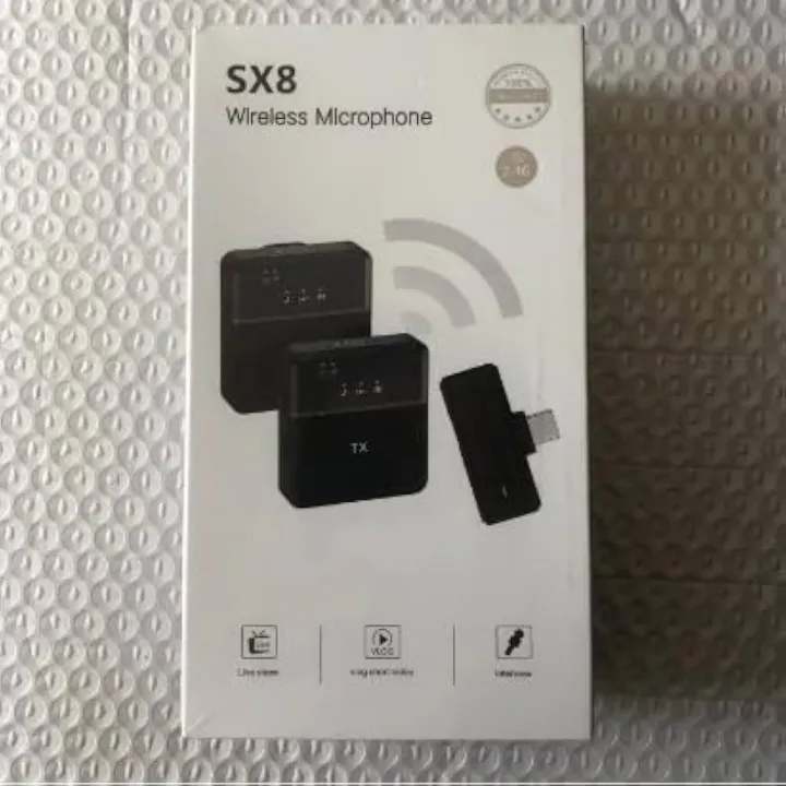 SX8 Dual Wireless Lavalier Microphone – Type-C & iPhone Compatible Mic ...