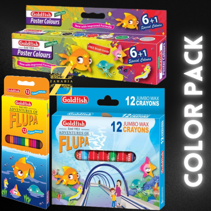 Goldfish Color Pack - Color Pencil - Goldfish Flupa Full Size Color ...