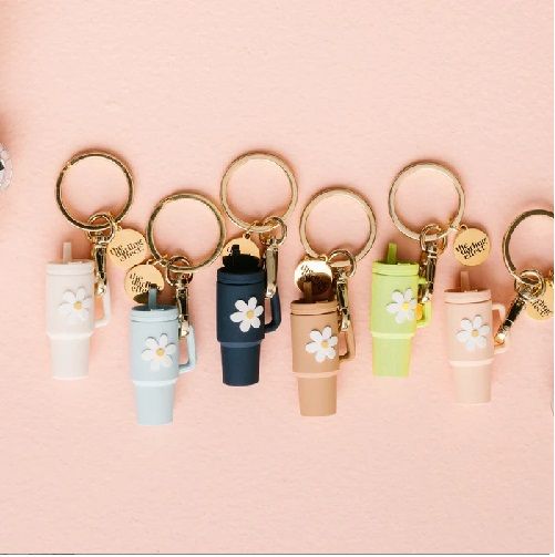 Tumbler Keychains - Mini cute Keychains - Keychains For Keys, Purse ...