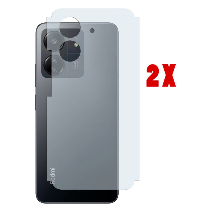 Xiaomi Redmi 13C Back Protector Carbon Fiber Matte Soft Skin Sheet For ...