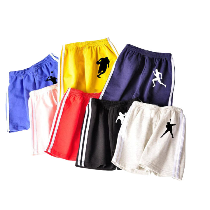 Pack Of 3 Randome Colors Jersey Printed Linning Shorts For Kids | Daraz.pk