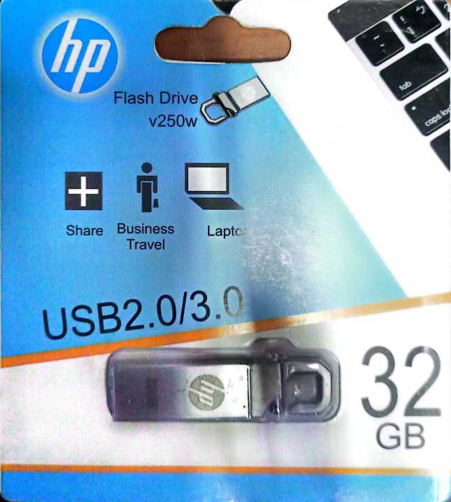 HP v250w Metal USB Flash Drive 32GB / 64GB | High-Speed USB 2.0 / 3.0 ...