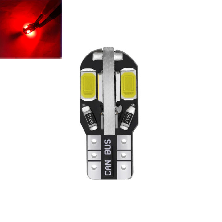Aihome【Spot goods】 10 pcs car led wide light conversion T10 four-sided ...