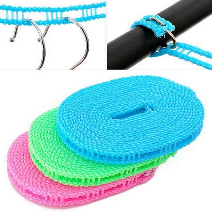 Nylon Hanging Rope Windproof Drying Rope Clothes Hangers Plastic 5M ...