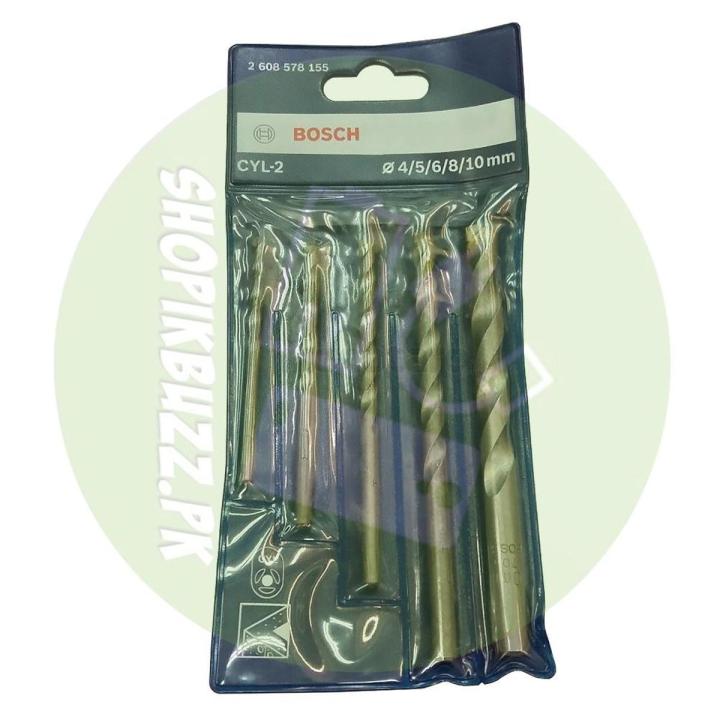 Drill Bit Set (4, 5, 6, 8 & 10mm)| DIY HUB | Daraz.pk