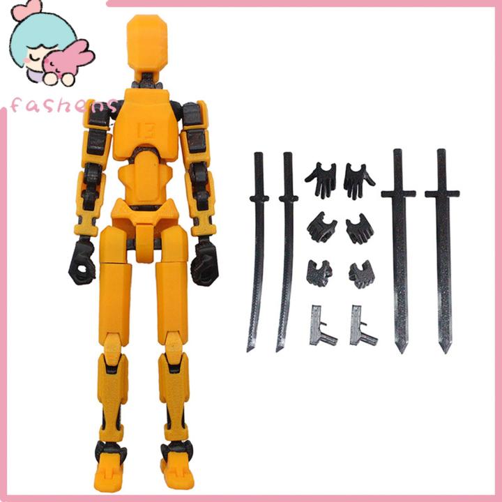 Customizable Action Figure 3d Printed Multi-jointed Robot Toy Figure ...