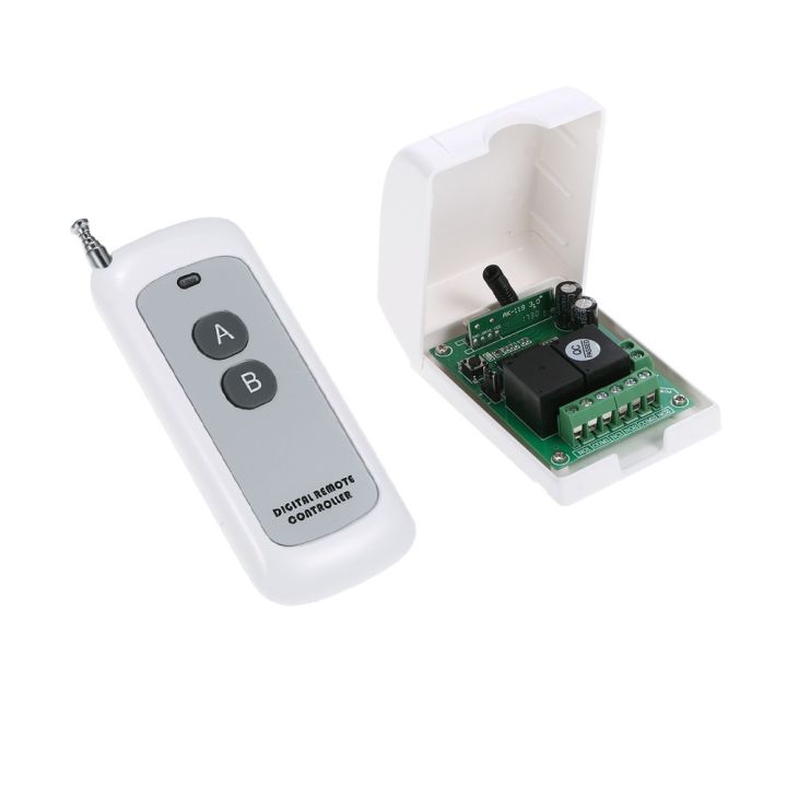 Smart Home 433Mhz RF DC 12V 2CH Learning Code Wireless Remote Control ...