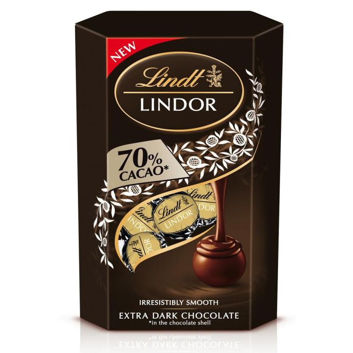 Lindt Lindor Irresistibly Smooth Dark Chocolate Box 200g | Daraz.pk