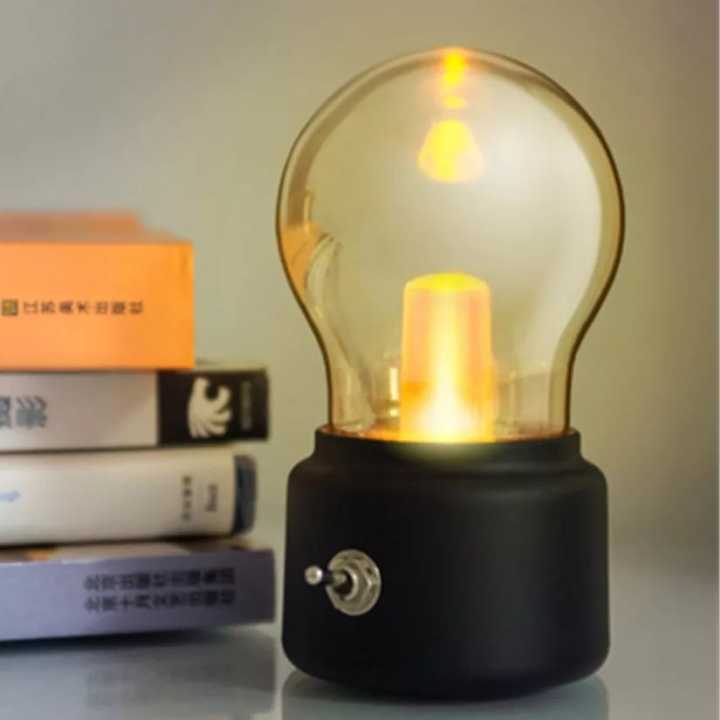 Led Bulb Classical Blowing Desk Lamp Decoration Light Retro USB ...