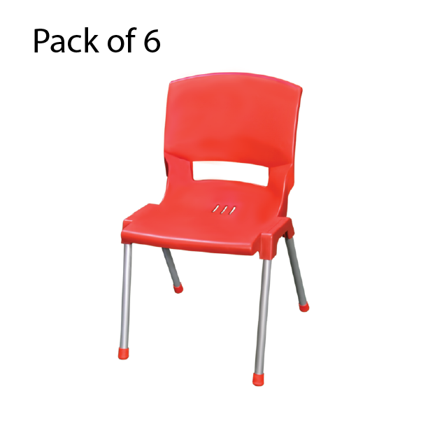 Wello by Boss WP-077 (Pack Of 6) Postro Chair With Steel Legs | Daraz.pk