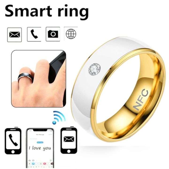 Creative Stainless Steel NFC Smart Ring Multifunctional Wearable ...