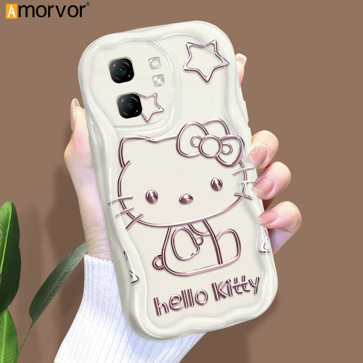 AMORVOR for Infinix Smart 9 Hot 50i Back Cover Hello Kitty Wavy Cream ...