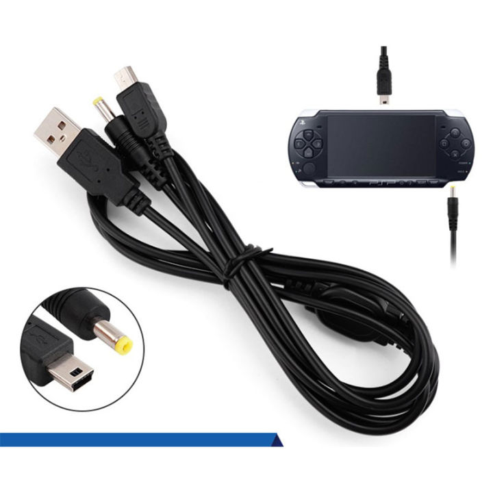 2-In-1 USB Data Cable Charger Charging Cord For PSP 2000 3000 Gaming ...
