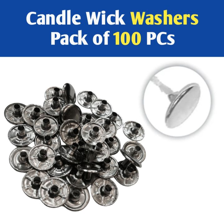 Candle Wick Holders Pack of 100, Washer for Candle Making | Daraz.pk