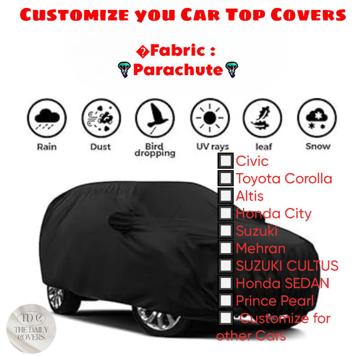 Customize Car Top covers | All Car Top Covers | 🪂Parachute🪂 | Top ...
