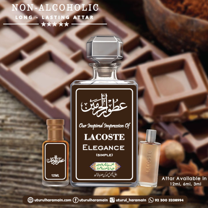 Lacoste Elegance (Simple) - ATTAR (Roll On Perfume Oil) - ( Long ...