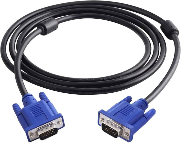 1m VGA Cable SVGA 15 Pin PC Computer Monitor LCD Extension Male to Male ...