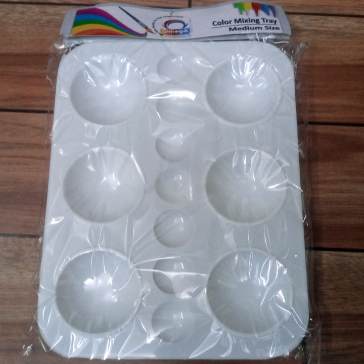 Color Mixing Tray - Material Plastic - Color White - Size Medium ...
