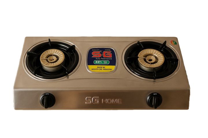 SG-1 Premium Series Dual Burner Stainless Steel Gas Stove with Knob ...