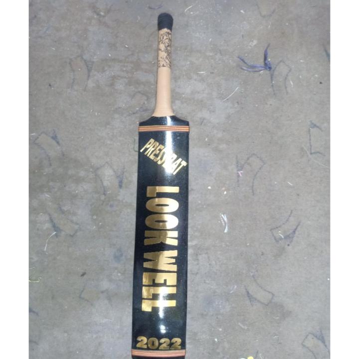 Press bat LookWell 2022 addition Sports Cricket Bat Press bat Tape ball ...