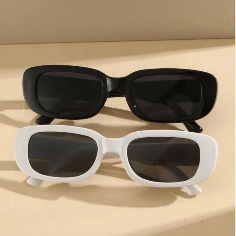 Eldorado Women Classic Rectangle Retro Square Leopard Print Sunglasses ...
