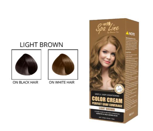 Glamorous Face by Spa Line Hair Color Cream Perfect Gray Coverage ...