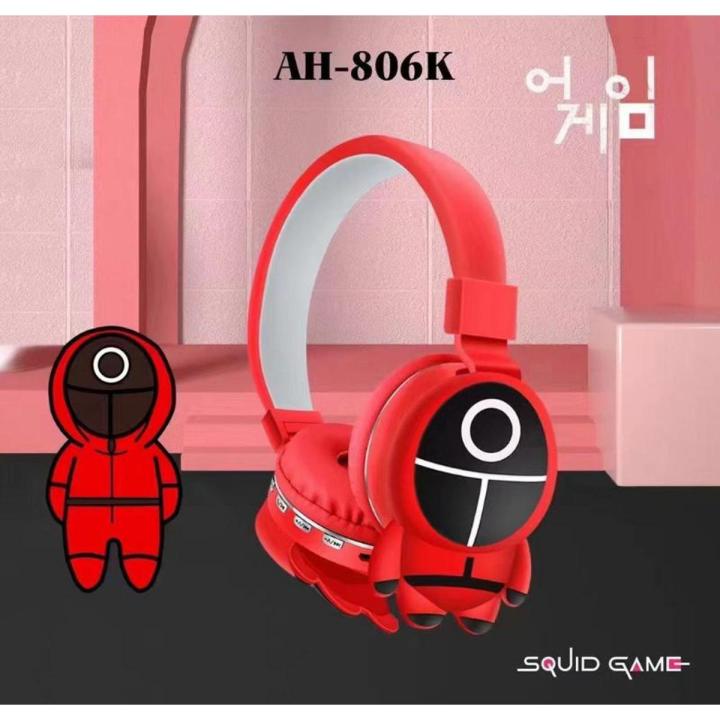 Adjustable Wireless Bluetooth Headphones Foldable Squid Game Headset ...
