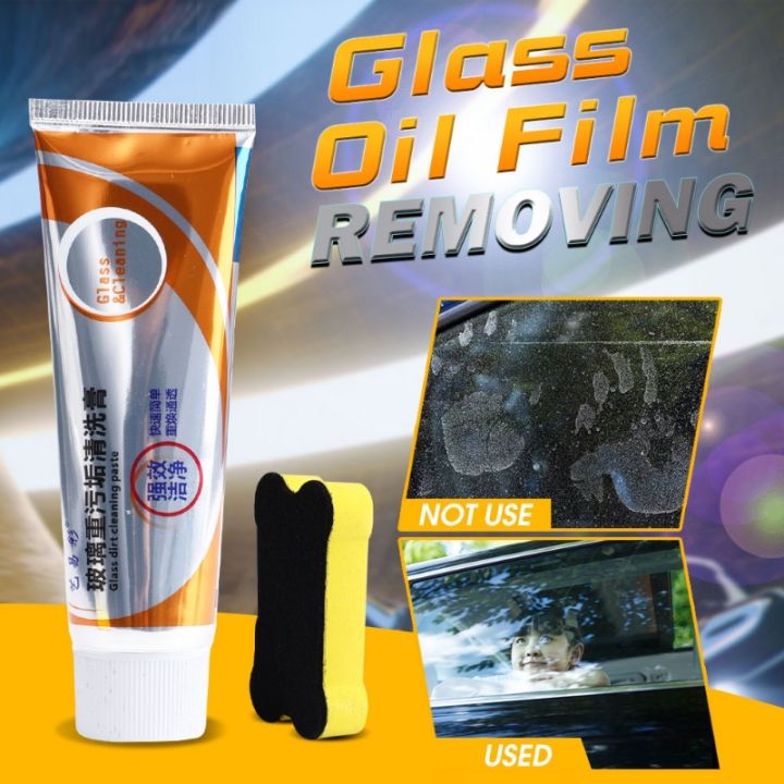 50g Car Glass Polishing Glass Oil Film Removing Paste Clean Polish ...