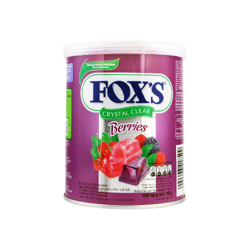 FOX’S Crystal Clear Berries Flavored Candy Tin 180g | Daraz.pk