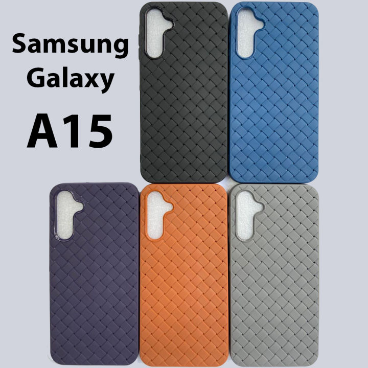 Samsung Galaxy A15 – Premium Woven Back Cover | Silicone Phone Case ...