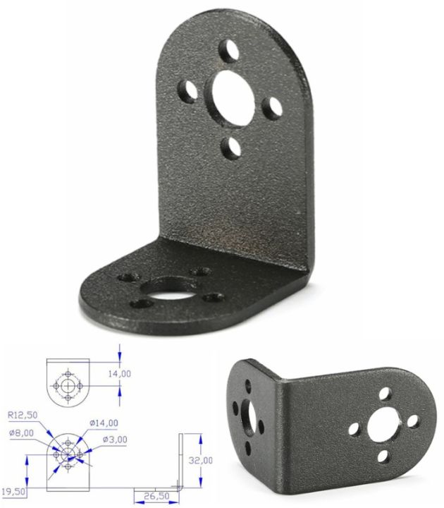 L-SHAPED servo bracket mount PTZ ROBOTIC DIY | Daraz.pk L-SHAPED servo bracket mount PTZ ROBOTIC DIY | Daraz.pk